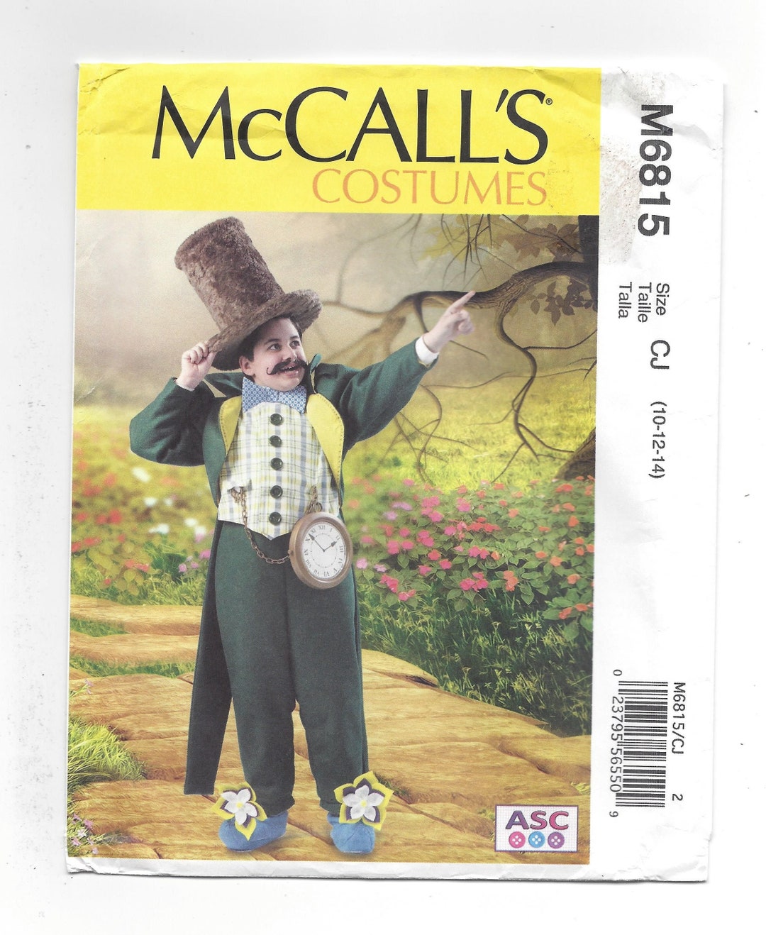 Mccall's 6815 Costume Child's Storybook Mayor Jacket Overalls and ...