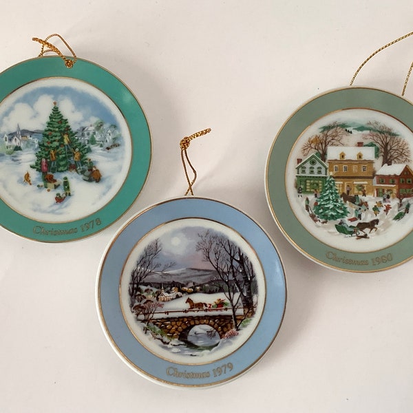 Avon Christmas Plates - Etsy