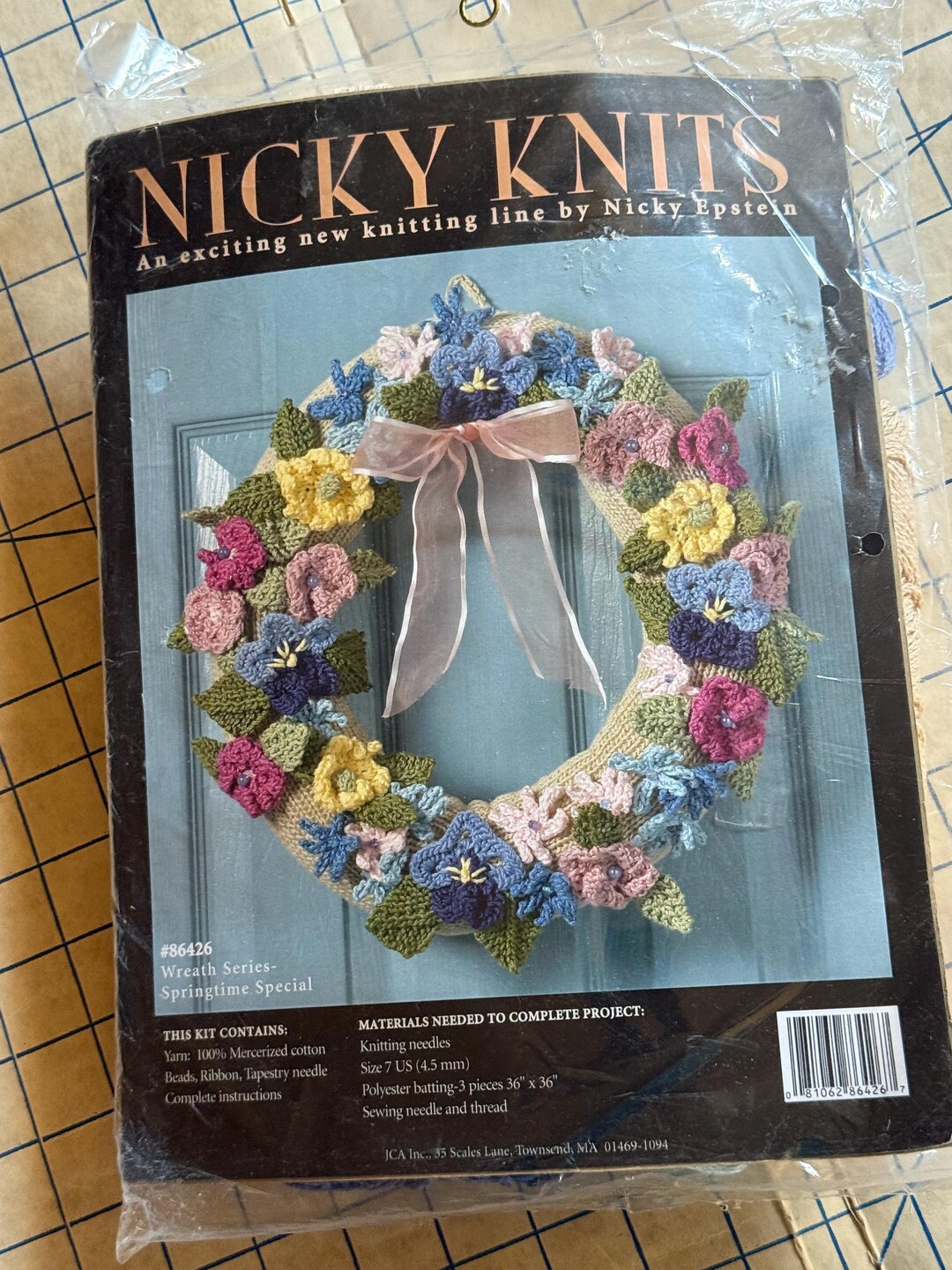 Springtime Special Knitted Flowers Kit Nicky Knits Wreath Series 86426 ...