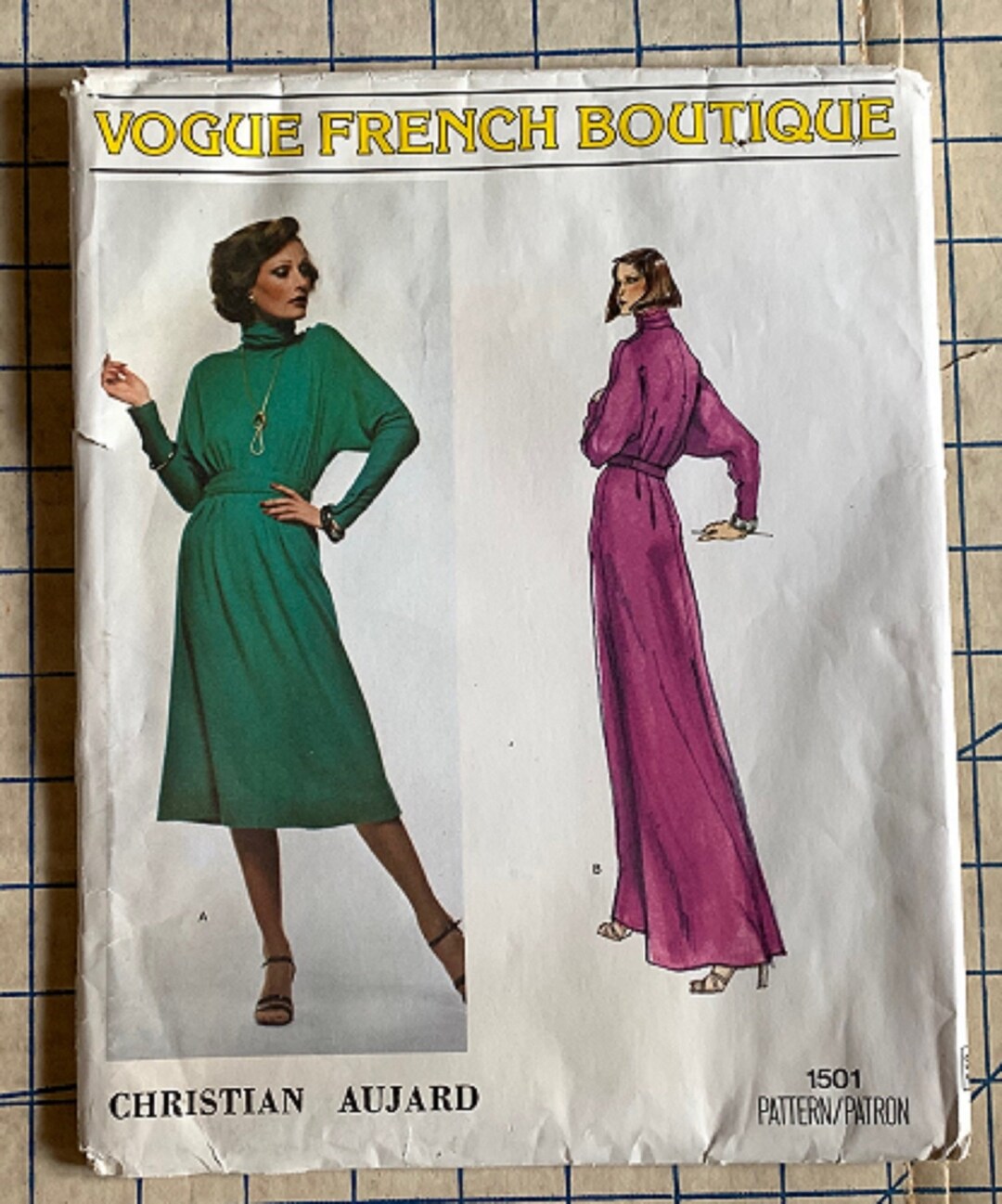 UNCUT 1970s Vogue 1501 Dress Loose-fitting Slightly Flared Dolman ...