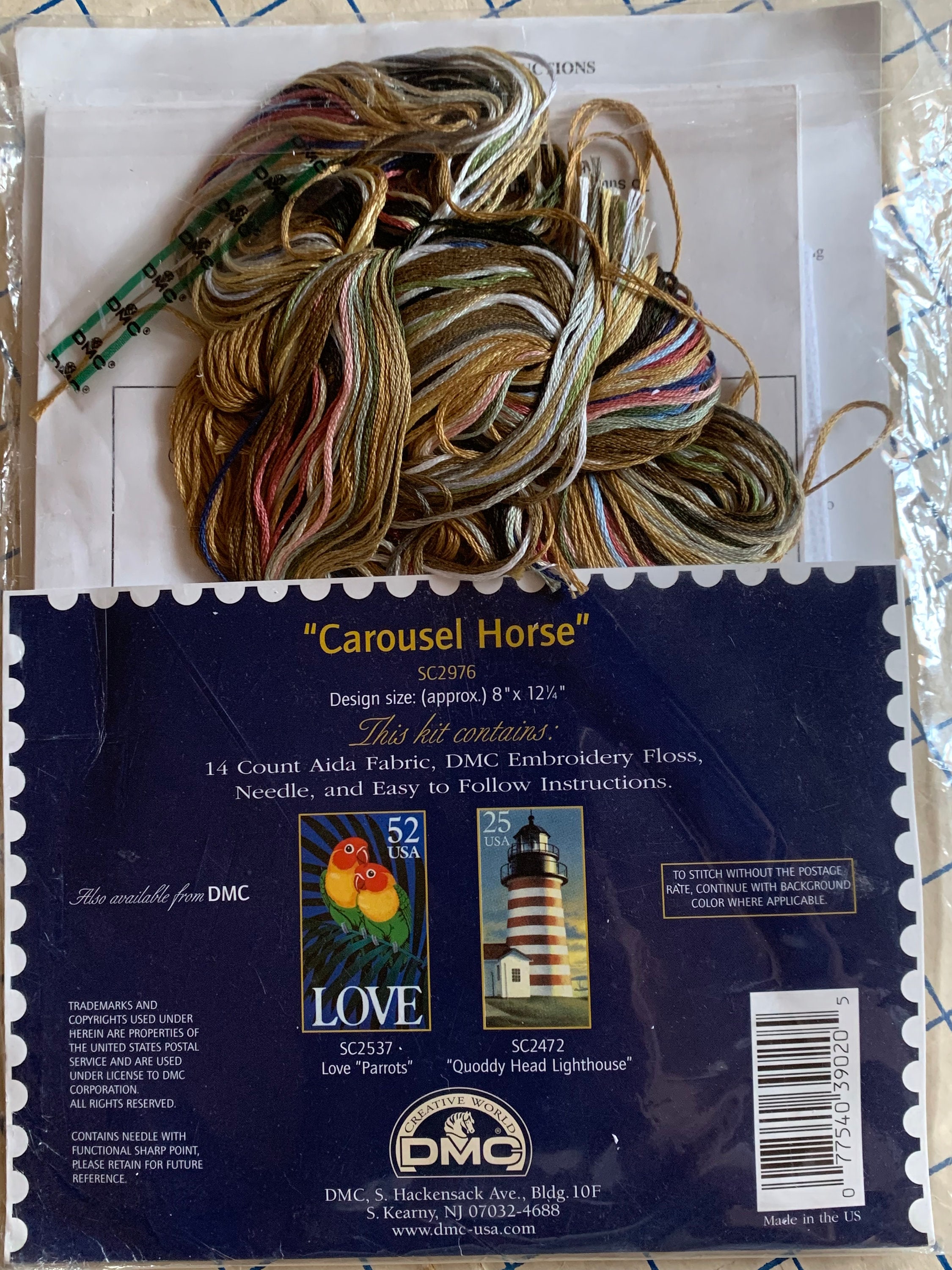 Carousel Horse DMC US Postage Stamp Kit Collection SC2976, Counted ...