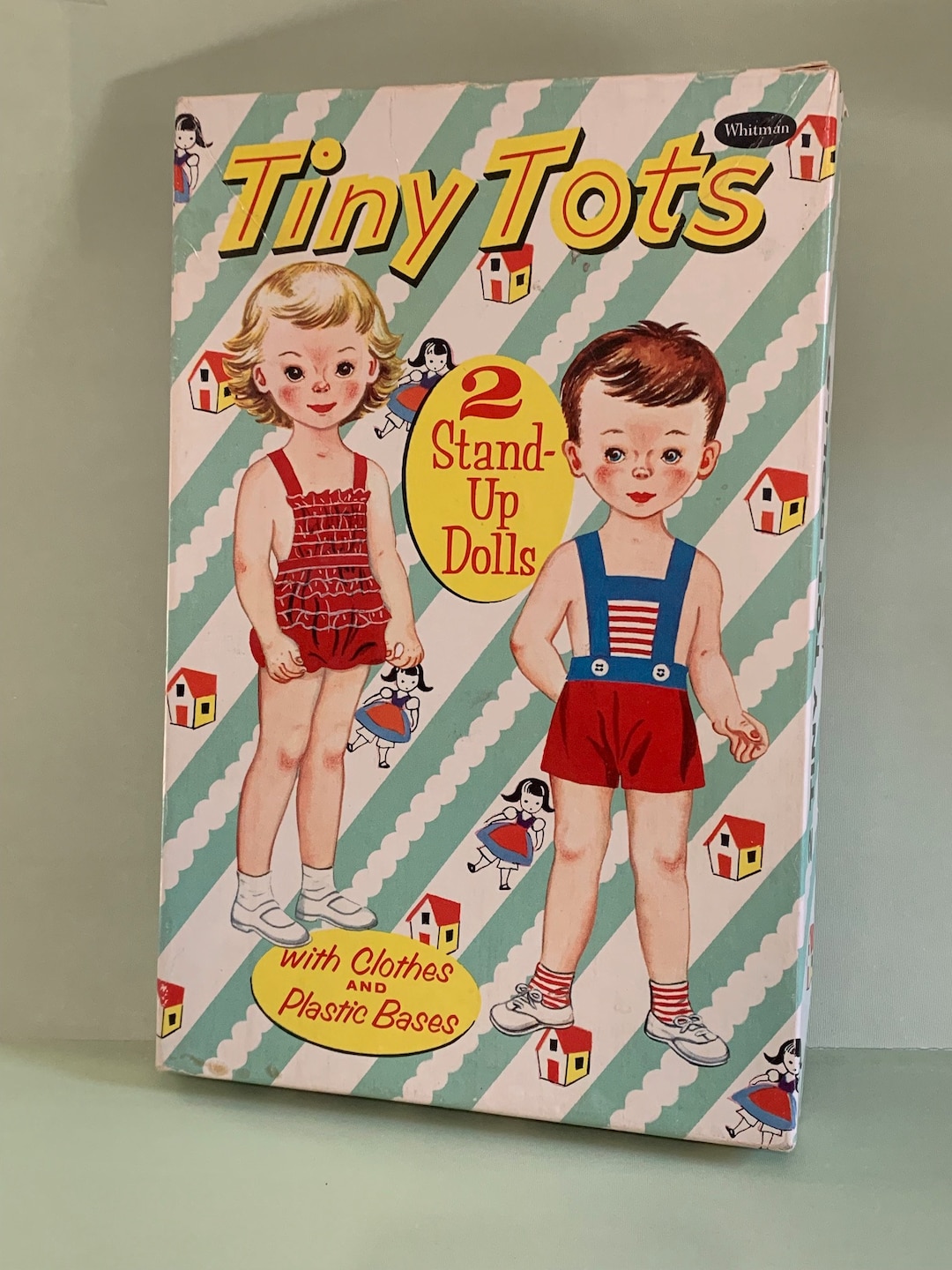 1950s Tiny Tots Barb and Robby Stand up Paper Dolls With Plastic Stands ...