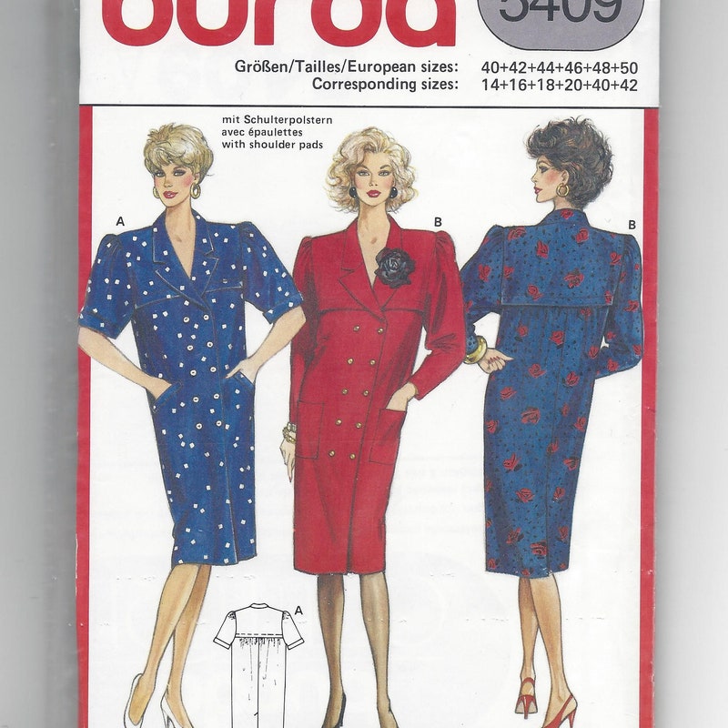 Sewing Patterns Burda 80s - Etsy