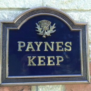 House Sign Coloured. Large Antique Vintage Style Classic - Etsy