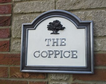 Large Sign for House. Vintage Style Cold Cast in Bronze or | Etsy