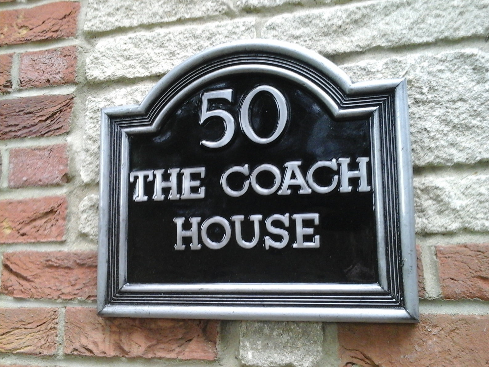 Vintage Style Large Classic House Name Plate. Cold Cast Pewter | Etsy