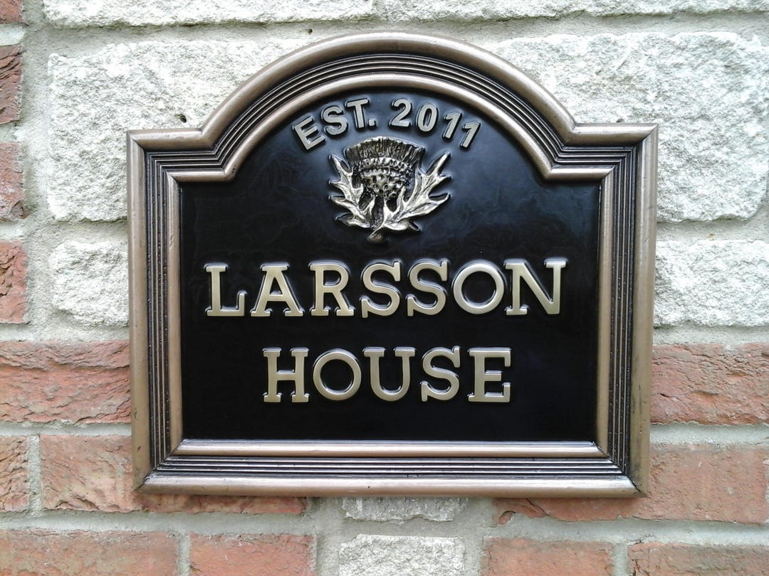 Vintage House Sign.traditional Style English, Country House Wall Plaque ...