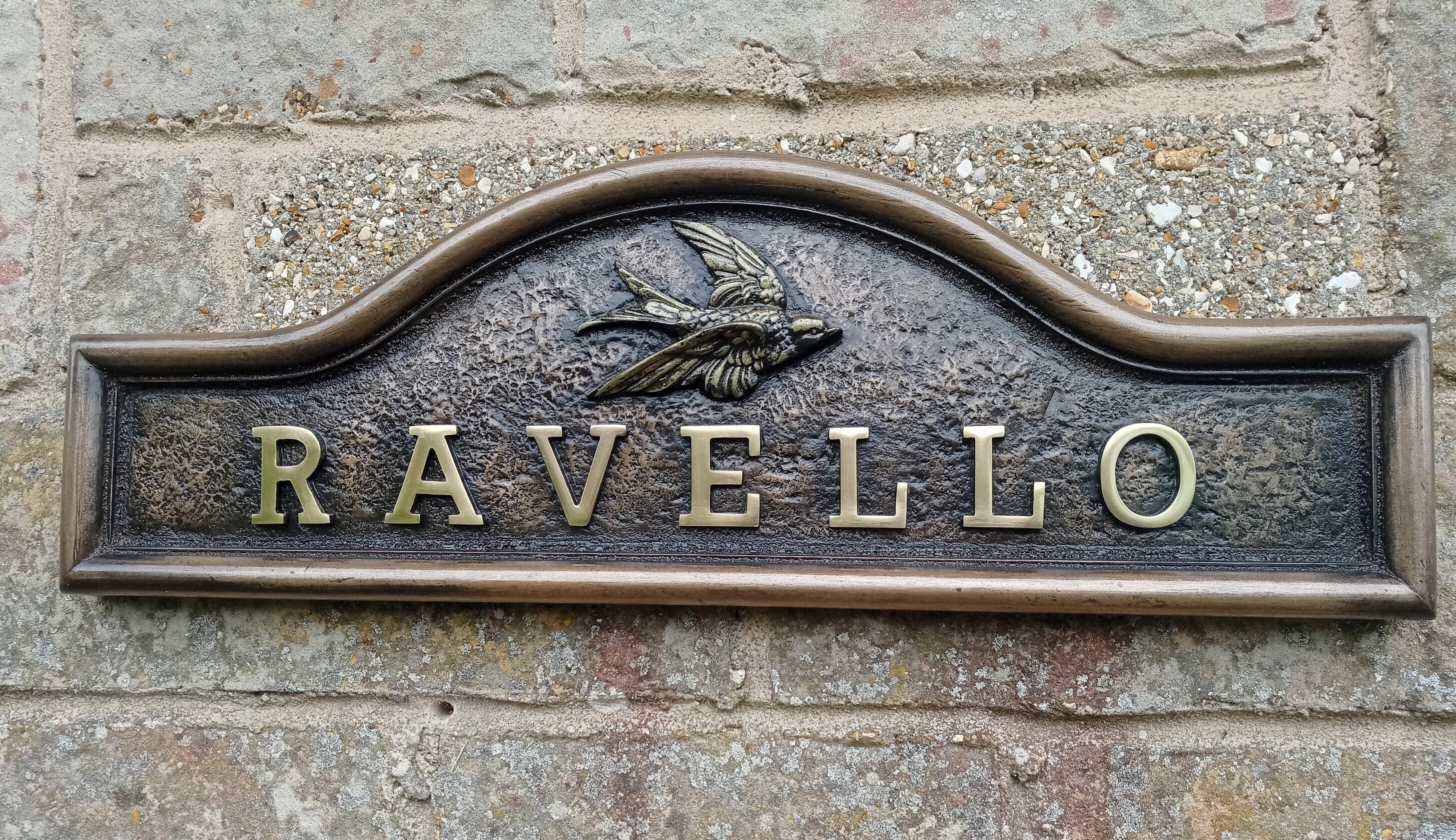 Cold Cast Bronze House Name Plaque - Long Classic Style - Etsy