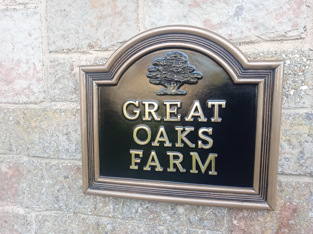 Vintage House Sign.traditional Style English, Country House Wall Plaque ...