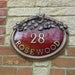 Floral Roses Garden House Sign House Name Sign in Cold Cast - Etsy