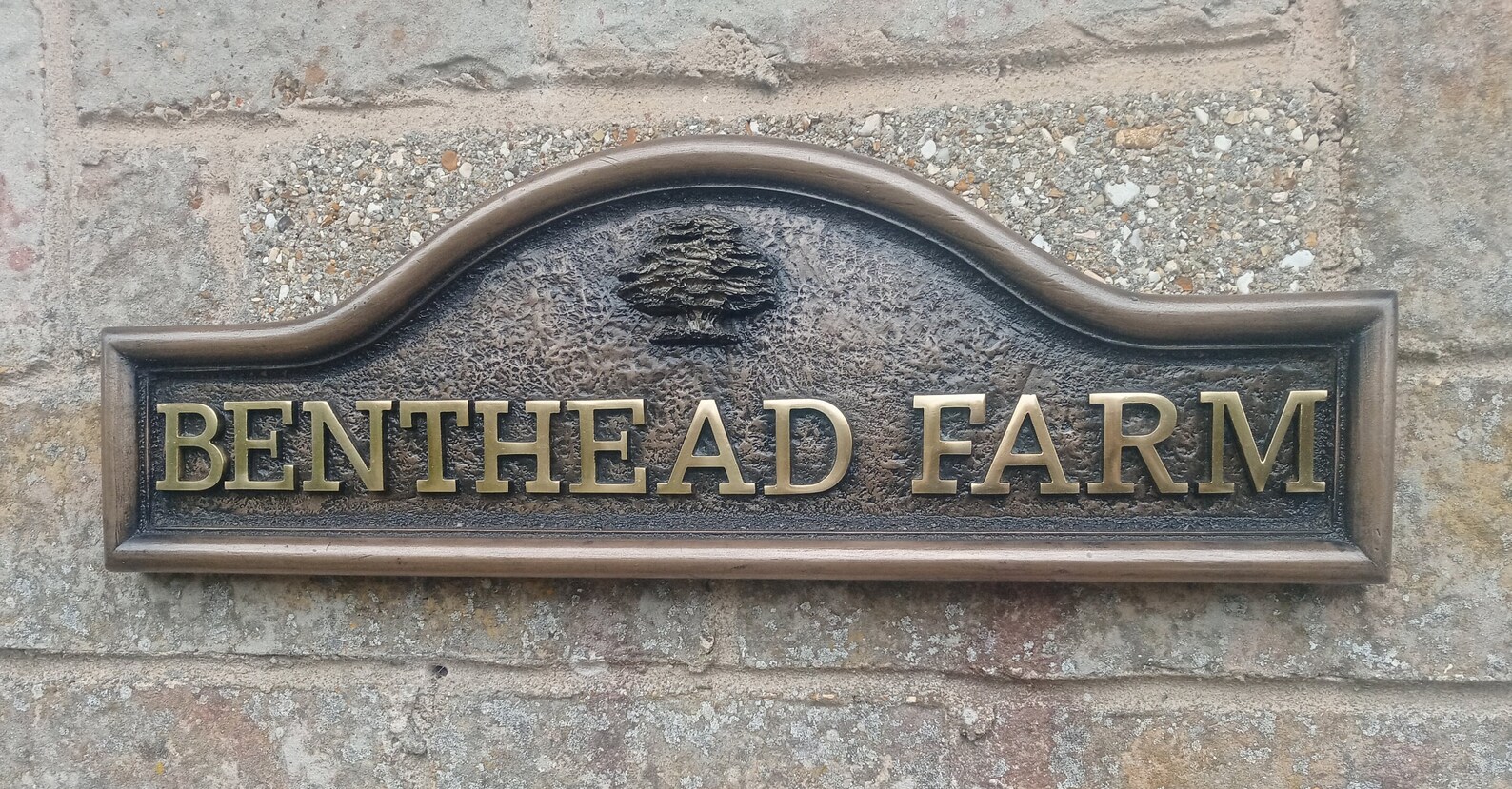 Cold Cast Bronze House Name Plaque - Long Classic Style - Etsy