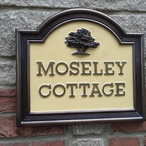 House Sign Coloured. Large Antique Vintage Style Classic - Etsy