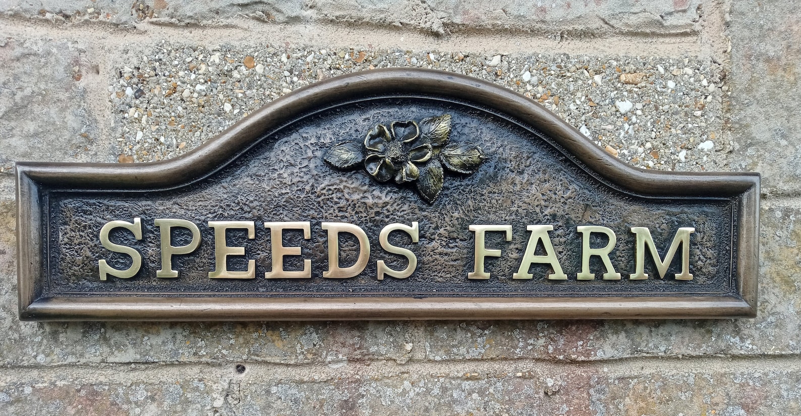 Cold Cast Bronze House Name Plaque - Long Classic Style - Etsy