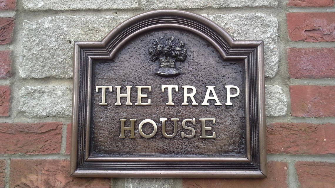Large Sign for House. Vintage Style Cold Cast in Bronze or - Etsy