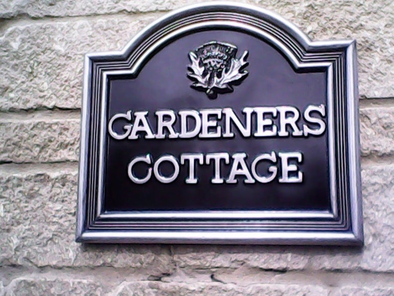 Vintage House Sign.traditional Style English, Country House Wall Plaque ...