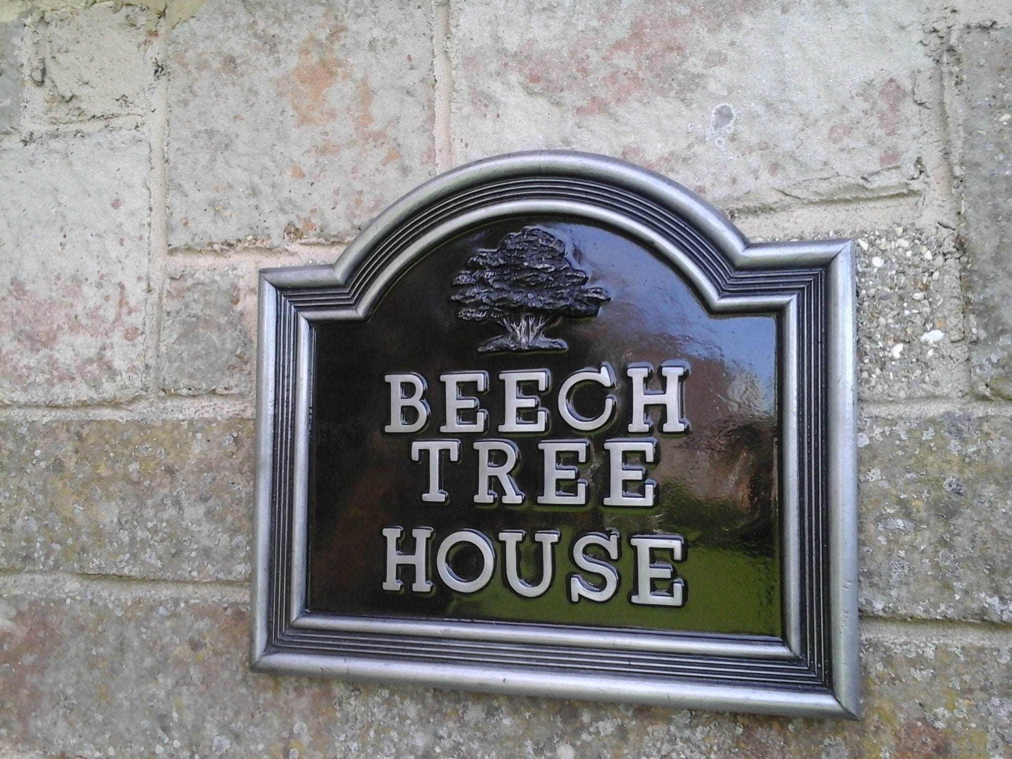 Vintage Style Large Classic House Name Plate. Cold Cast Pewter - Etsy UK