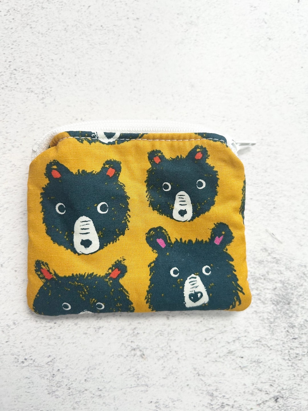 Animal Pouch, Mini Pouch, Zipper Pouch, Bear Pouch, Coin Purse, Pouch ...