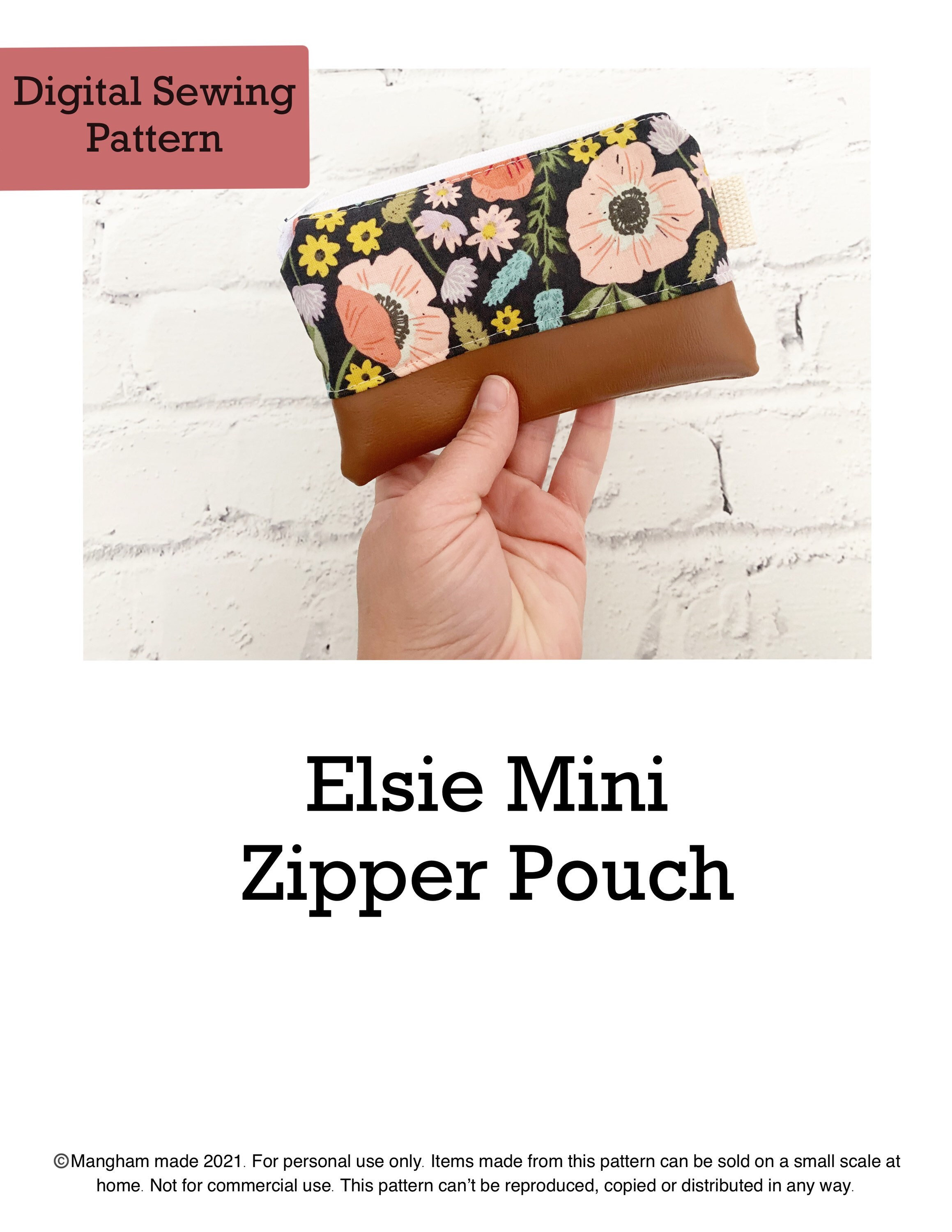 Digital Sewing Pattern PDF Elsie Mini Zipper Pouch Pattern - Etsy Canada