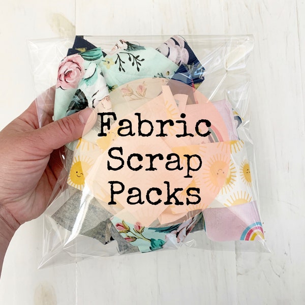 Fabric Scrap Bag - Etsy