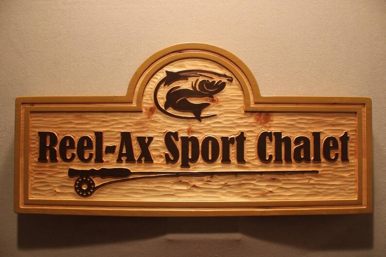 RUSTIC WOOD SIGN | Hand Carved Sign | Personalized Signs | Carved ...