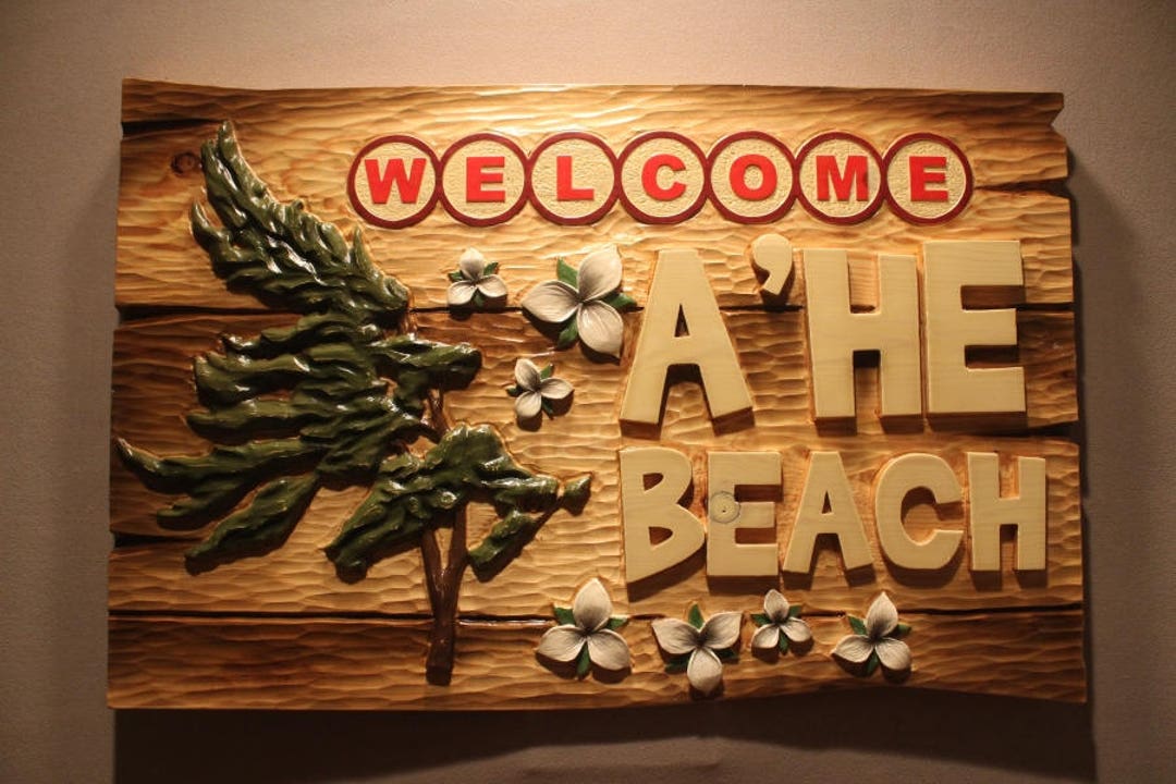 Beach House Sign | Vacation Home Sign | Coastal Sign | Hand Carved ...