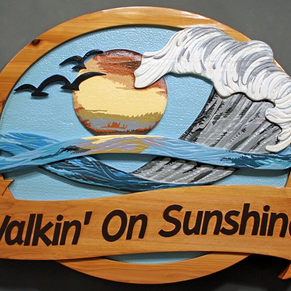 CUSTOM WOOD SIGNS Carved Wooden Signs Nautical Signs Beach Signs Ocean ...