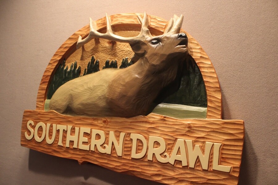 CUSTOM CARVED SIGNS - Hand Carved Wood Signs Featuring Wildlife ...