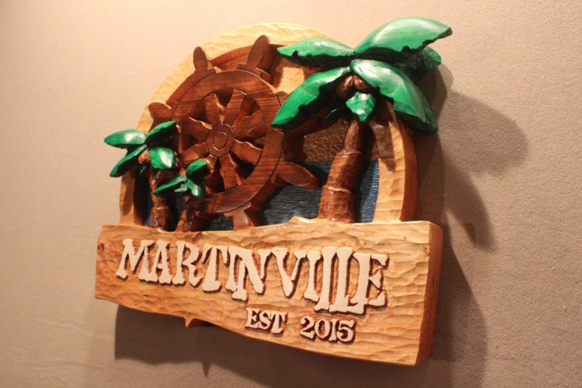 CUSTOM PIRATE SIGNS | Hand Carved Wood Signs | Custom Wooden Signs ...