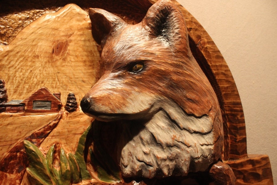 CUSTOM CABIN SIGNS | Home Signs | Carved Wood Signs | Fox Signs | Dog ...