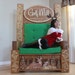 CUSTOM SANTA CHAIR | Handmade Santa Chair | Carved Santa Chair | Santa ...
