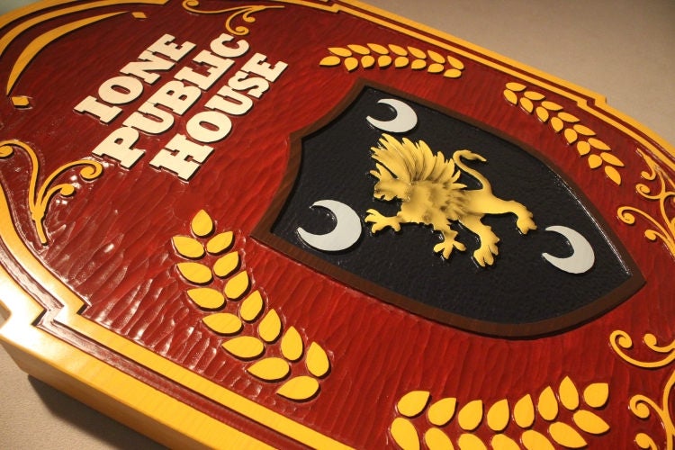 HAND CARVED SIGN Carved Wooden Sign Custom Sign House - Etsy