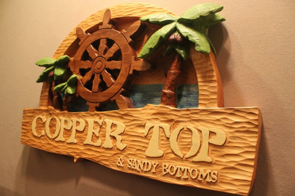 CUSTOM WOOD SIGNS | Carved Wooden Signs | Nautical Signs | Beach Signs ...