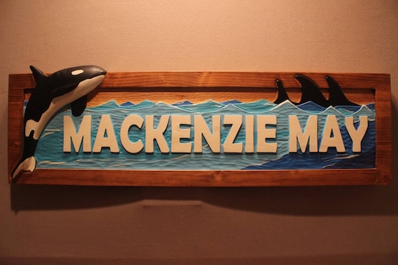 Orca Sign Killer Whale Sign Boat Sign Yacht Sign - Etsy
