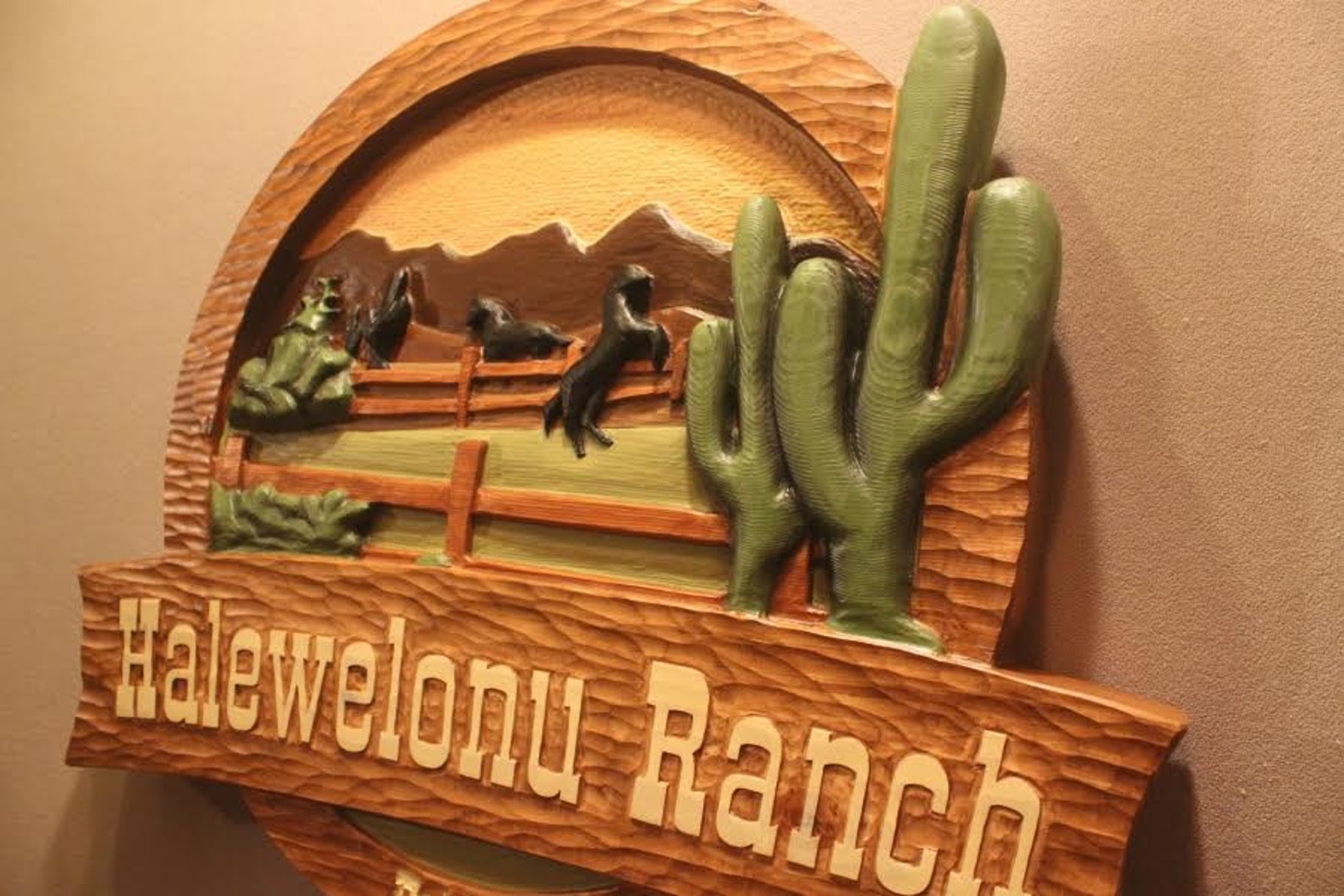 CUSTOM RANCH SIGNS | Farm Sign | Stable Sign | Horse Sign | Cactus Sign ...