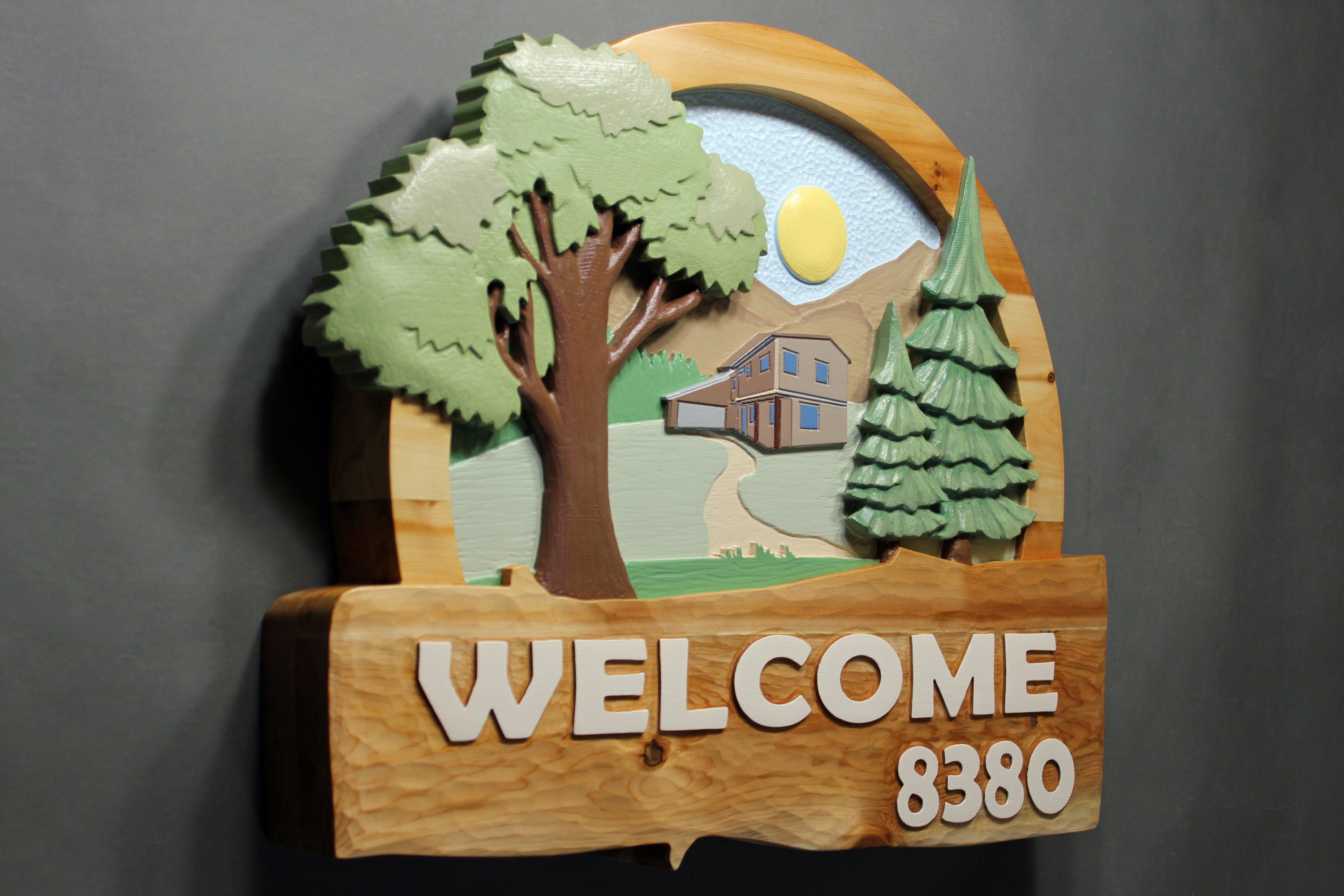 HOME SIGN Business Sign Carved Wood Signs Store Signs Company Signs ...