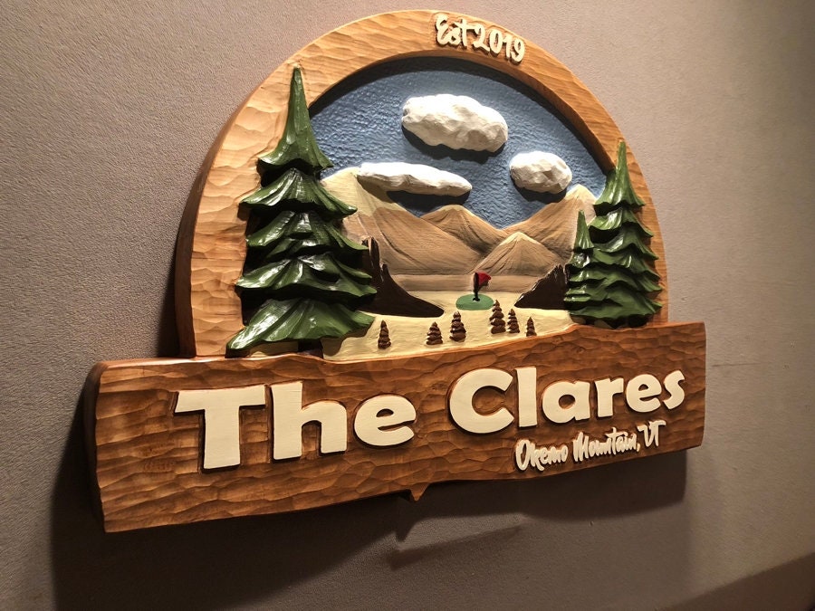 CUSTOM WOOD SIGNS - Hand Carved Wood Signs for Homes, Business, Cabin ...