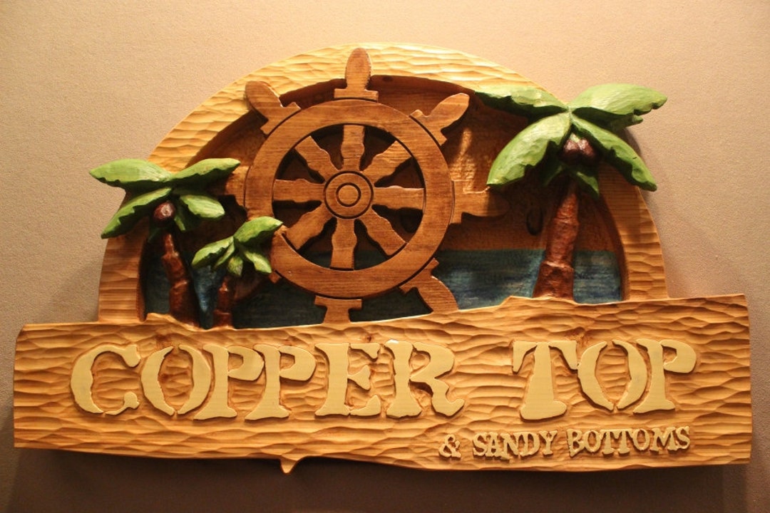 CUSTOM WOOD SIGNS | Carved Wooden Signs | Nautical Signs | Beach Signs ...