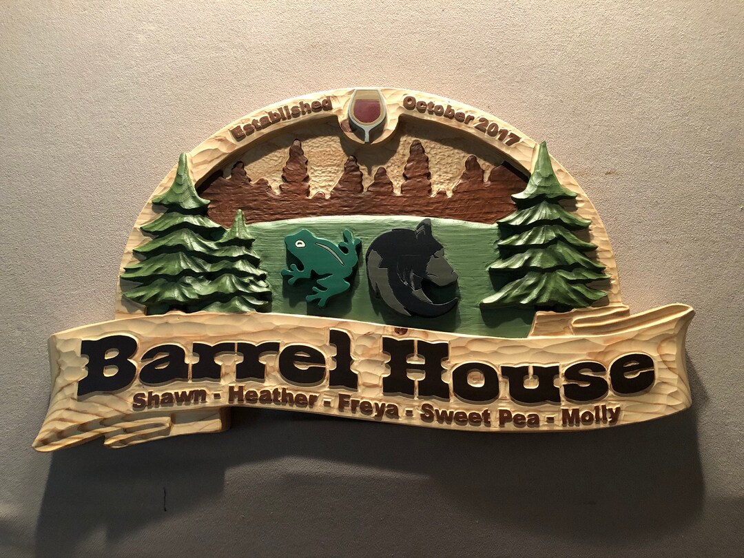 CUSTOM CABIN SIGNS - Home Signs, Cabin Signs, House Signs, Cottage ...