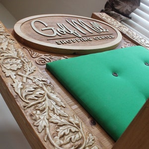 CUSTOM SANTA CHAIR | Handmade Santa Chair | Carved Santa Chair | Santa ...