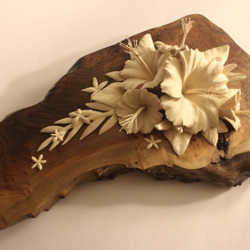 Flower Wood Carving - Etsy