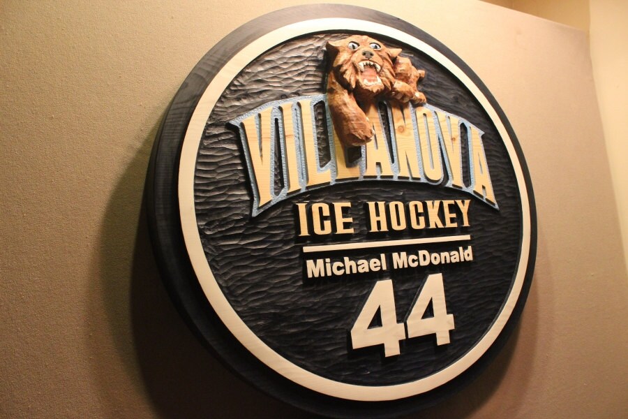 CARVED WOOD SIGNS by Lazy River Studio | Custom Wooden Signs | Hockey ...