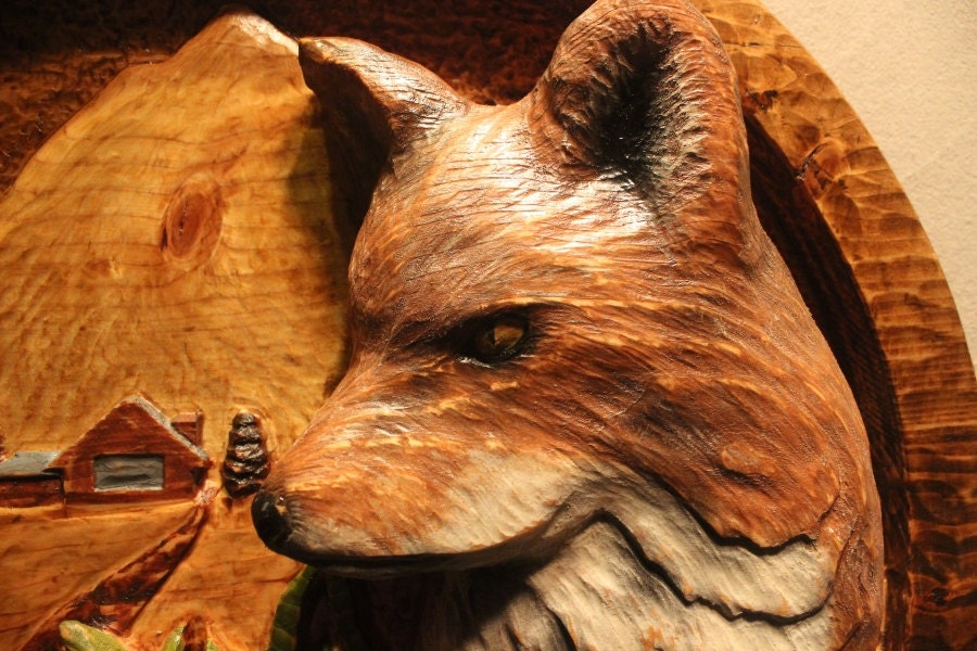 CUSTOM CABIN SIGNS | Home Signs | Carved Wood Signs | Fox Signs | Dog ...
