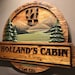CUSTOM CARVED CABIN Signs, Wood Signs, Handmade Signs, Rustic Signs ...