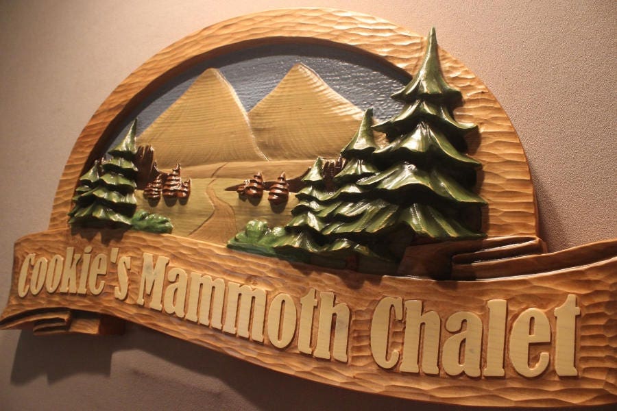 HAND CARVED SIGN | Vacation Home Signs | Mountain Sign | Cabin Signs ...