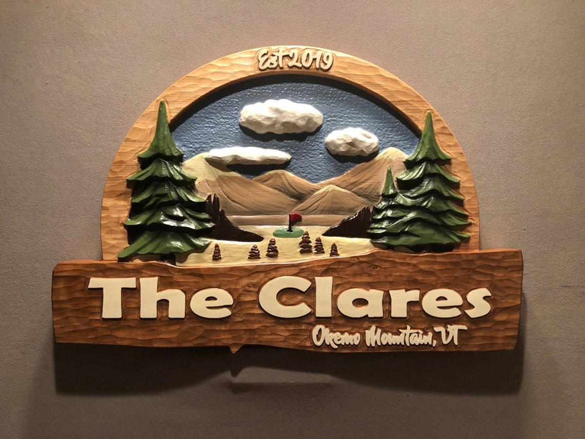 CUSTOM WOOD SIGNS - Hand Carved Wood Signs for Homes, Business, Cabin ...