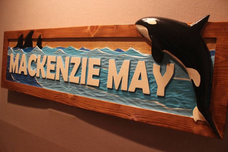Orca Sign | Killer Whale Sign | Boat Sign | Yacht Sign | Personalized ...