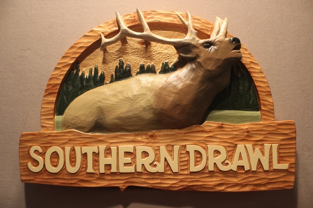 CUSTOM CARVED SIGNS - Hand Carved Wood Signs Featuring Wildlife ...