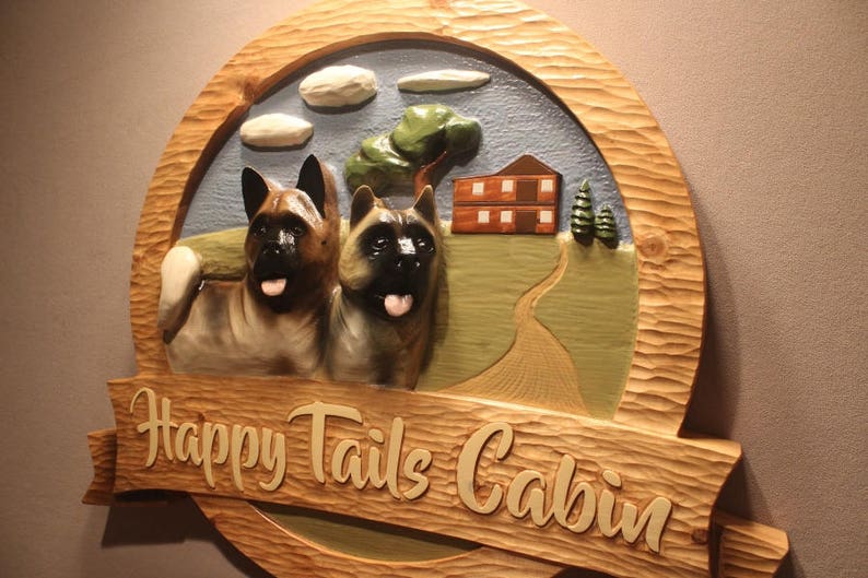 PERSONALIZED DOG SIGNS | Pet Signs | Cabin Sign | Kennel Sign ...