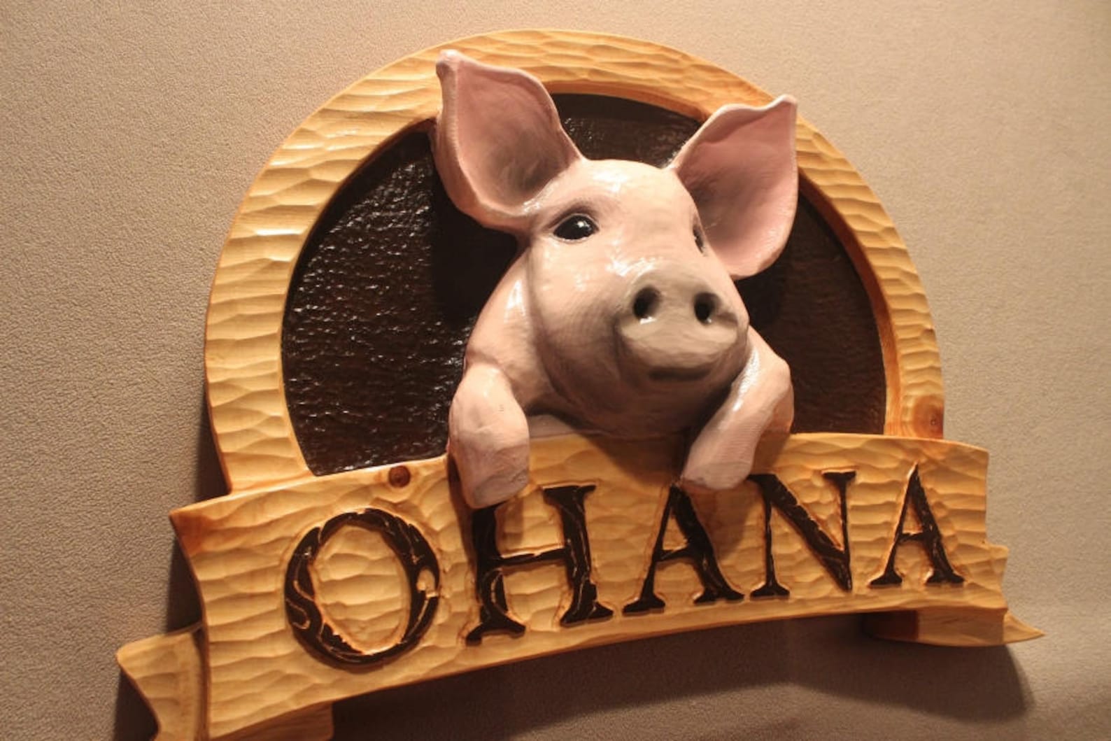 Pig Sign | Ohana Sign | Hog Sign | Personalized Signs | Farm Signs ...