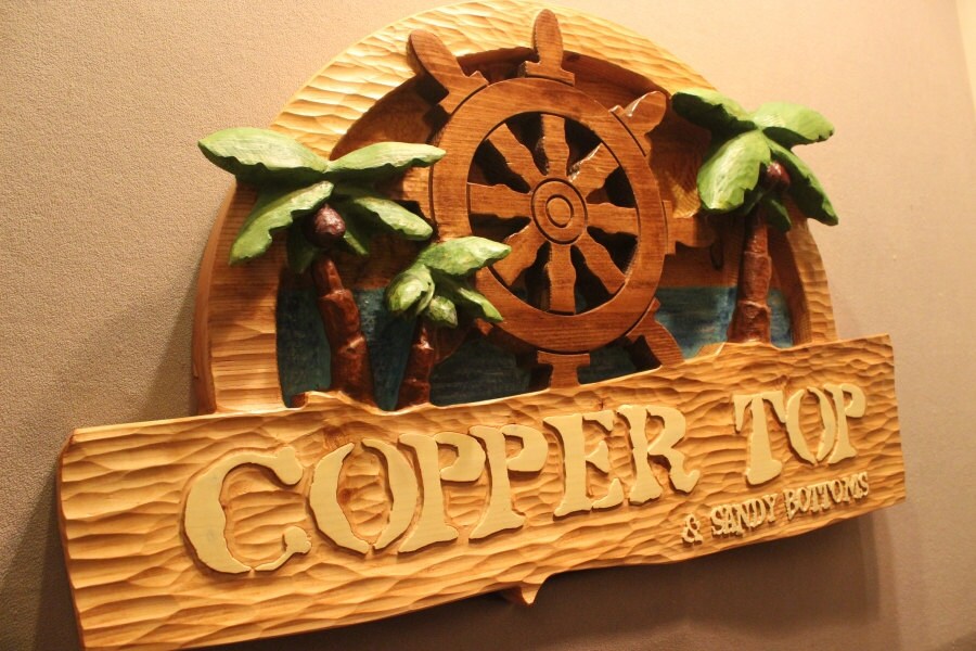 CUSTOM WOOD SIGNS | Carved Wooden Signs | Nautical Signs | Beach Signs ...